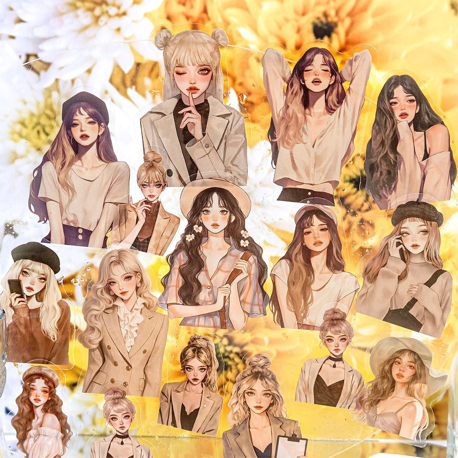 0607 Girl sticker -30Pcs each pack – Goodiesforsoul