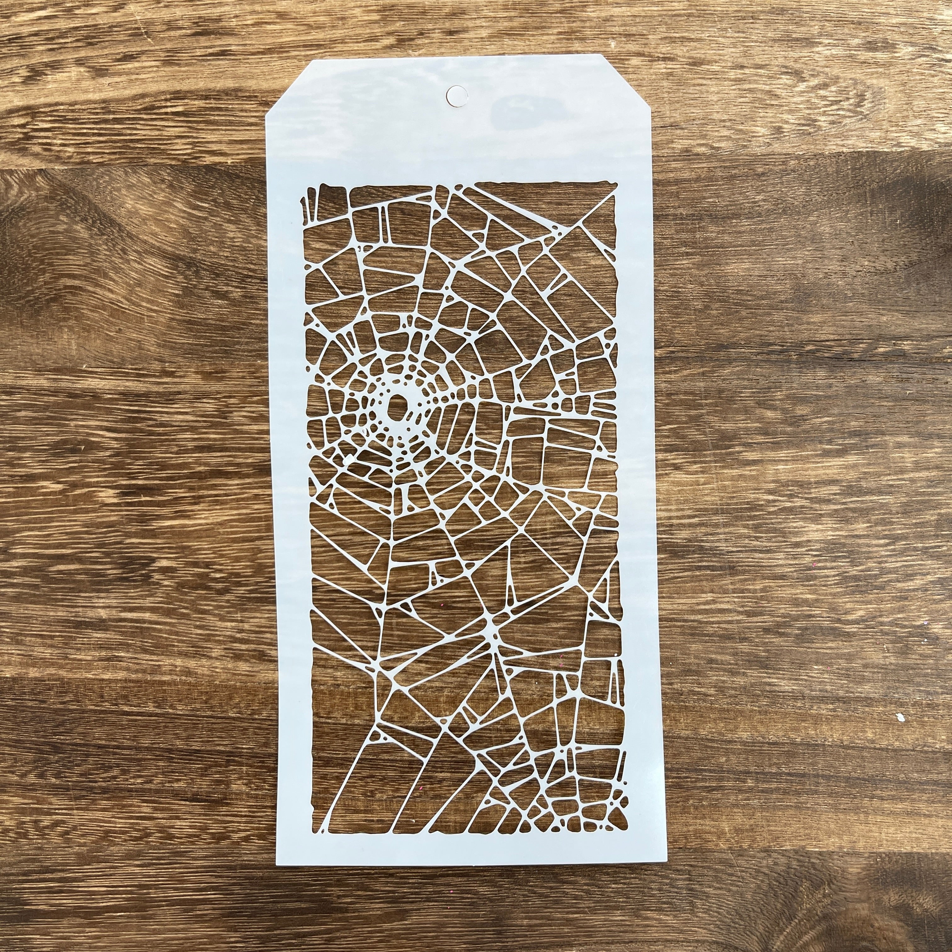 1202 Spider web pattern stencil 10.5CM*21.5CM – Goodiesforsoul