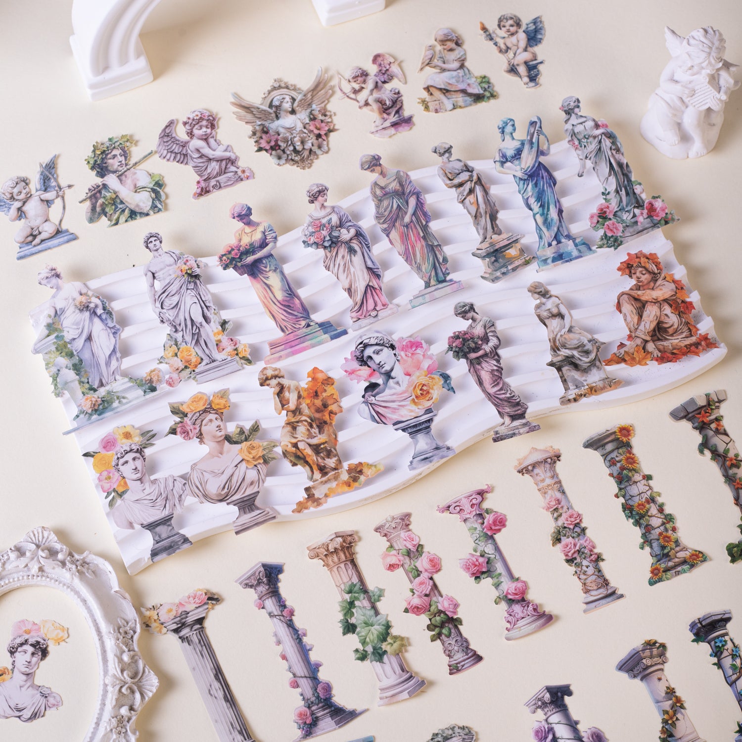 0902 Roman Gardens Solid Sticker -15Pcs each pack – Goodiesforsoul