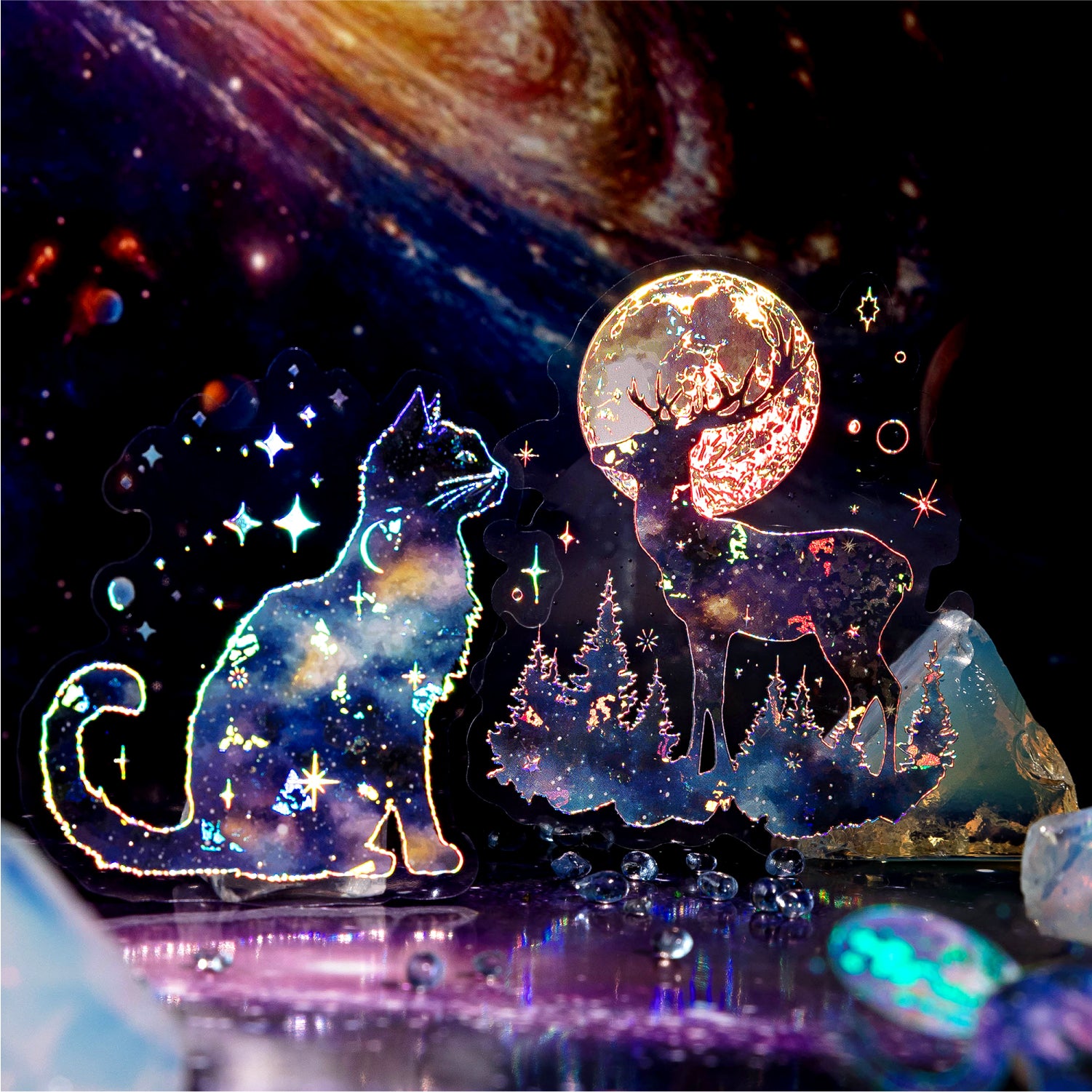 1206 Starry Sky Secret Realm PET sticker -20Pcs each pack – Goodiesforsoul