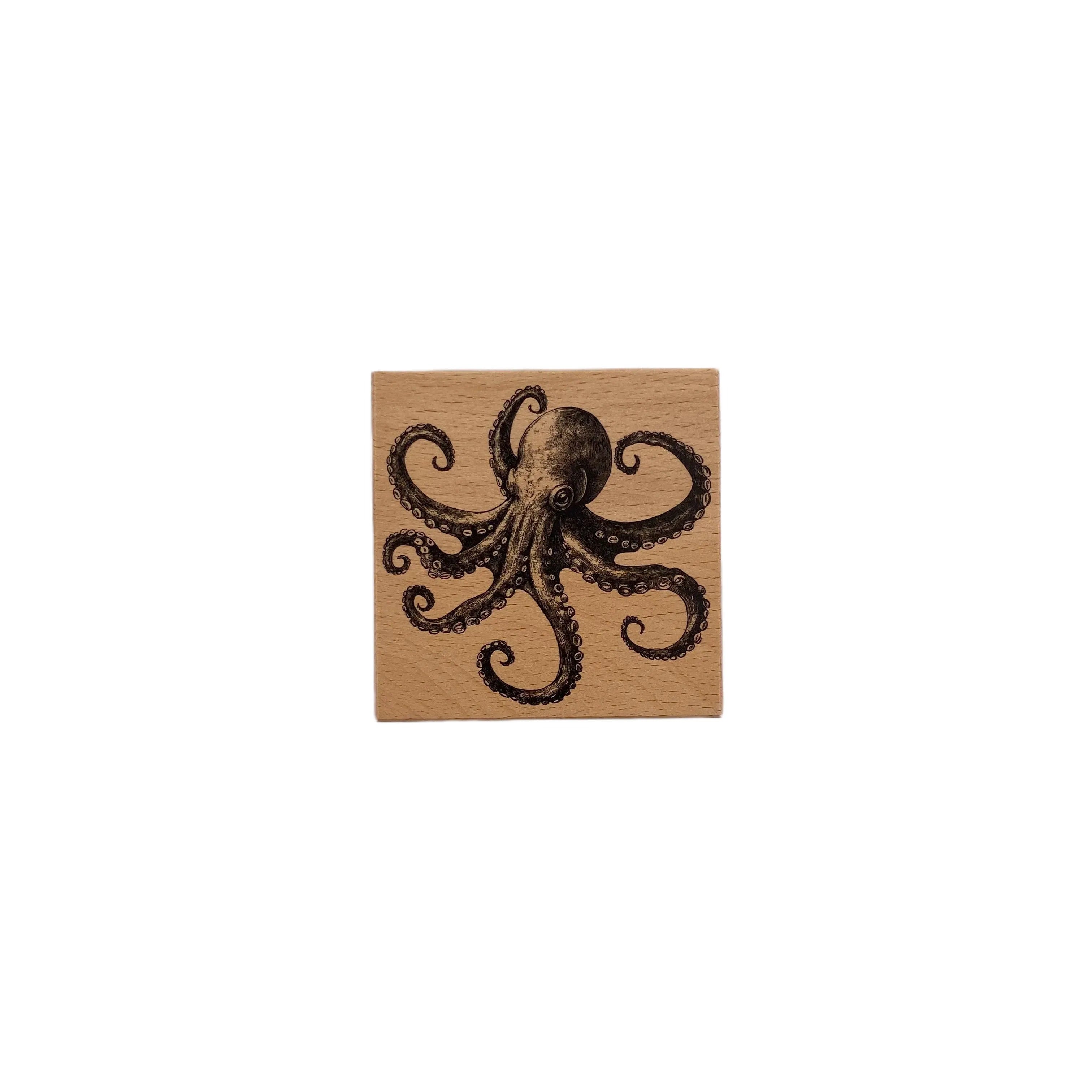 Octopus Wooden Stamp 7*7cm – Goodiesforsoul