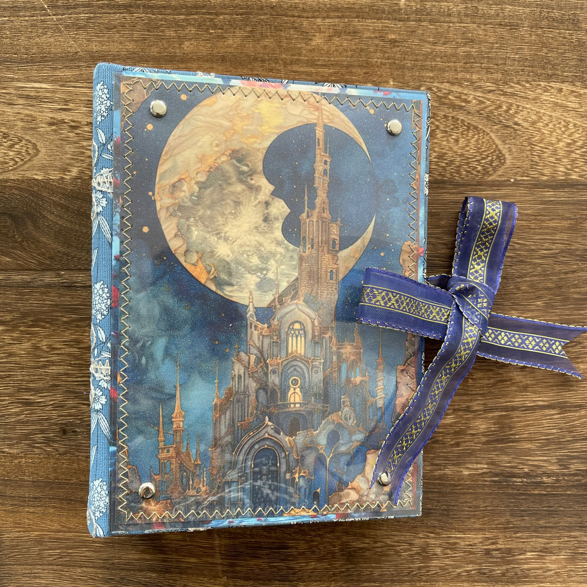 Castle style handmade book*Inside blank page – Goodiesforsoul