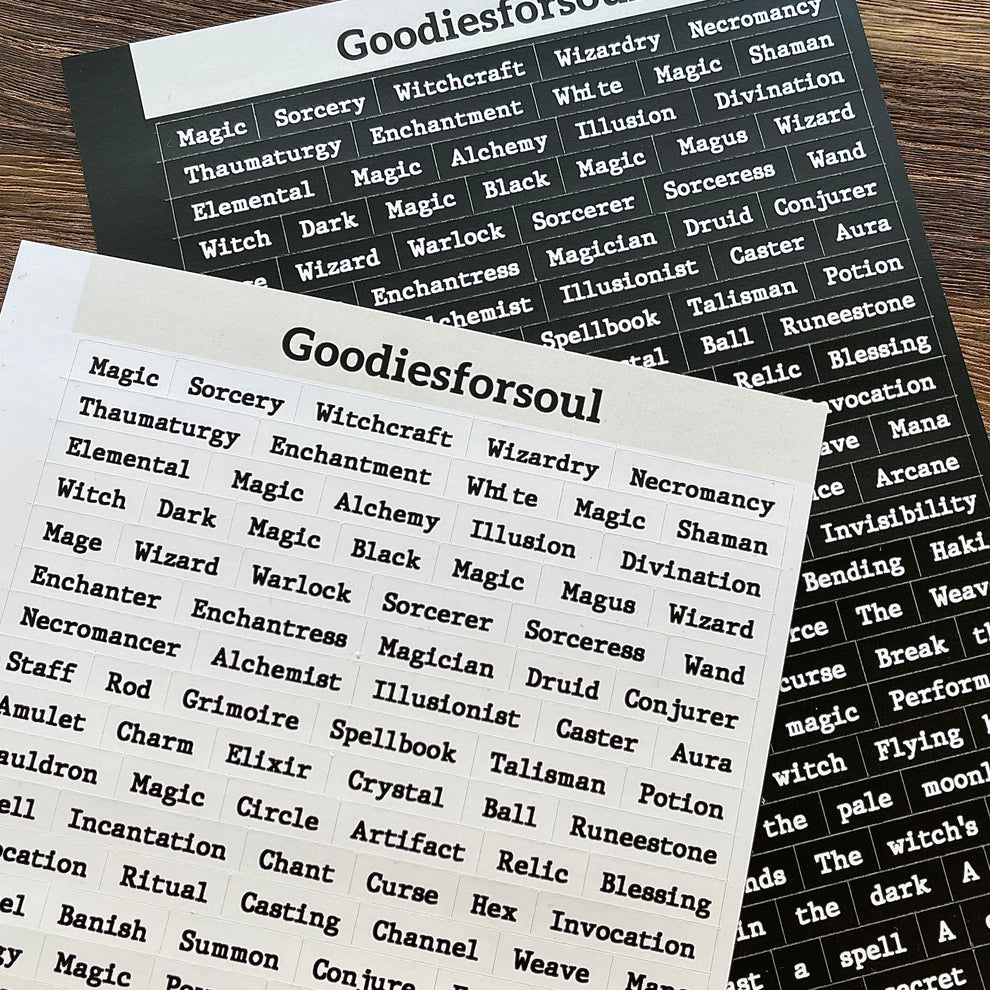 Magic Quote Stickers – Goodiesforsoul