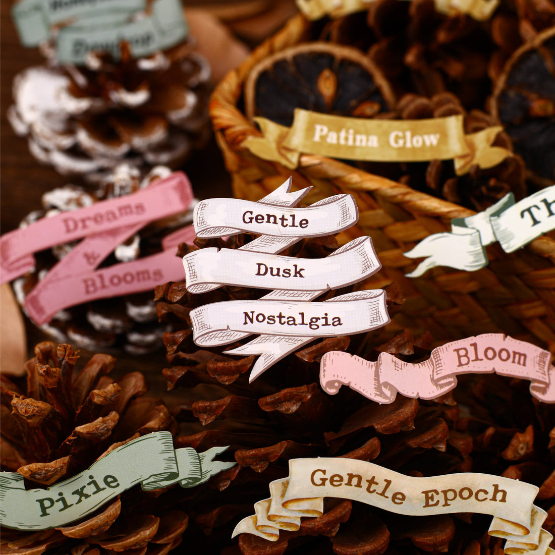 1231 Scroll sticker -15Pcs each pack – Goodiesforsoul