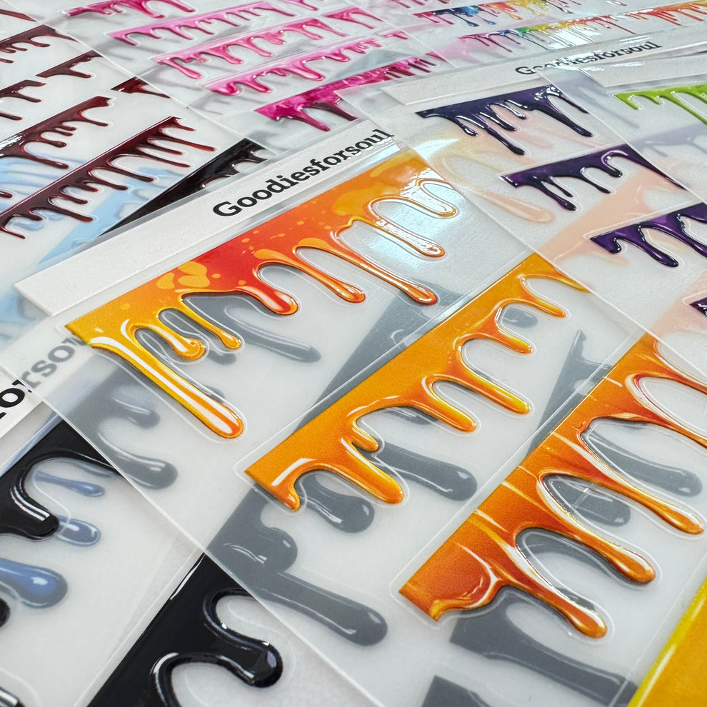 0701 3D dripping sticker 15.5*21 Cm -1Pcs each pack – Goodiesforsoul
