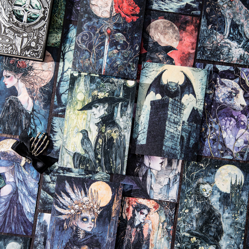 1224 Dark Gothic paper -30Pcs each pack – Goodiesforsoul