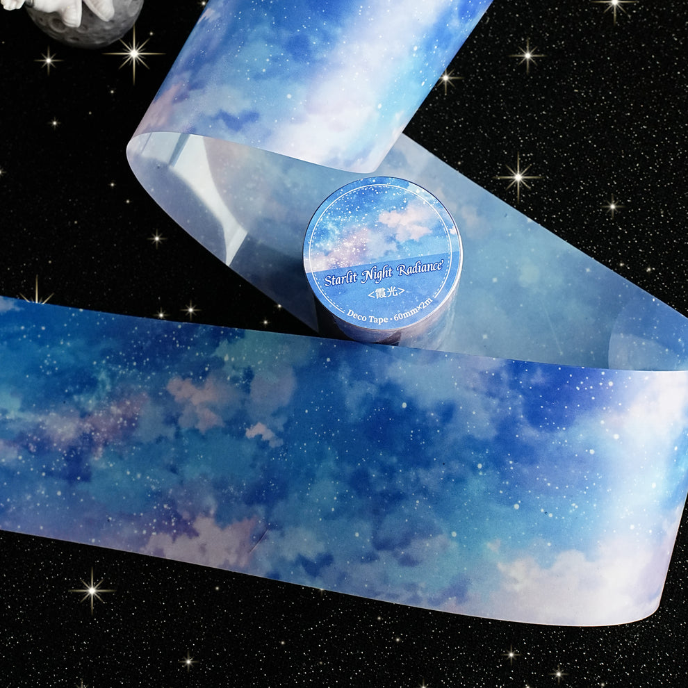 260122 Starlit Night Radiance PET Tape -6cm*2m – Goodiesforsoul
