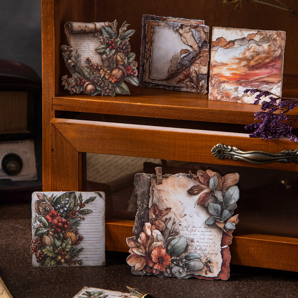 1224 Vintage cardstock sticker -10Pcs each pack – Goodiesforsoul