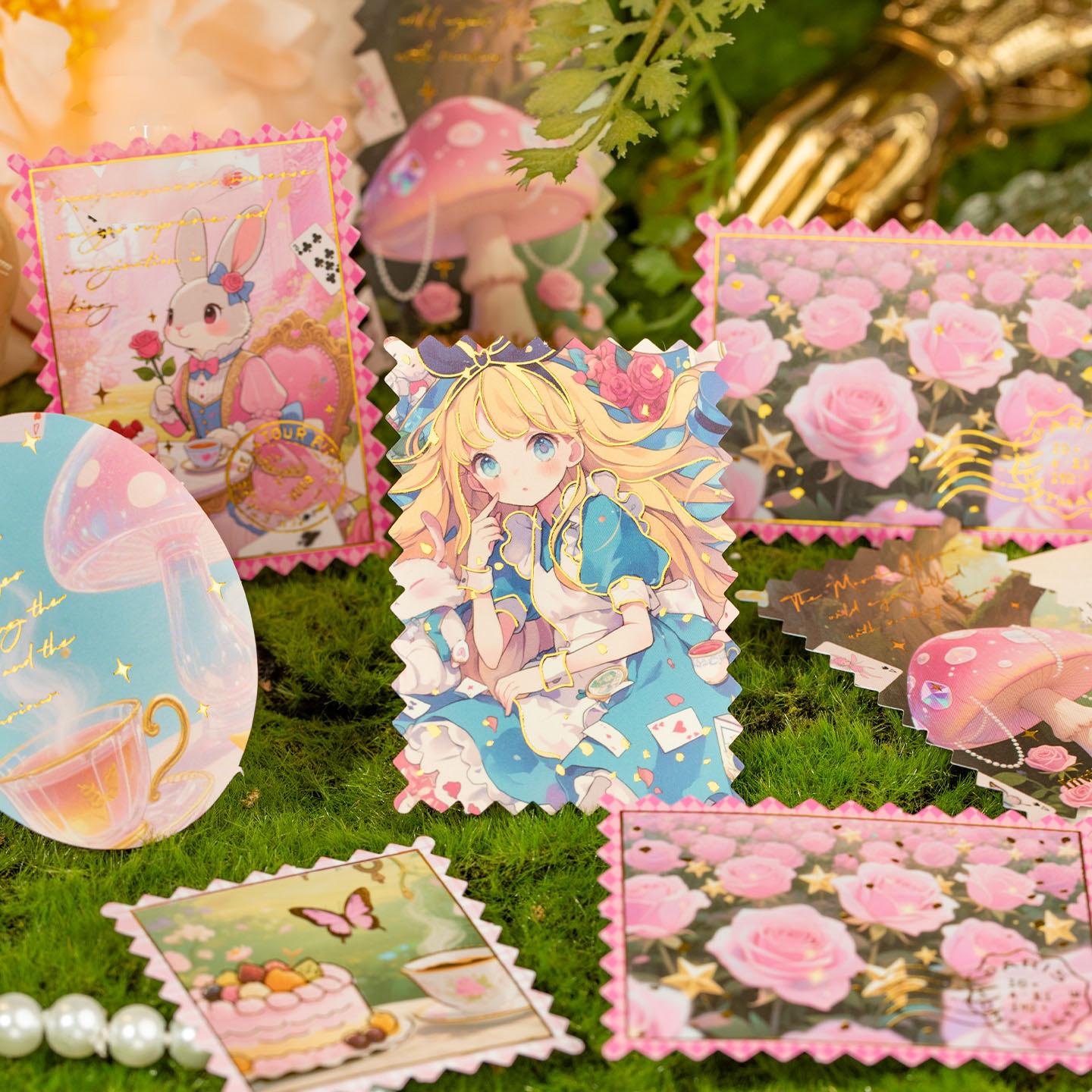 0706 Alice stamp sticker -30Pcs each pack – Goodiesforsoul
