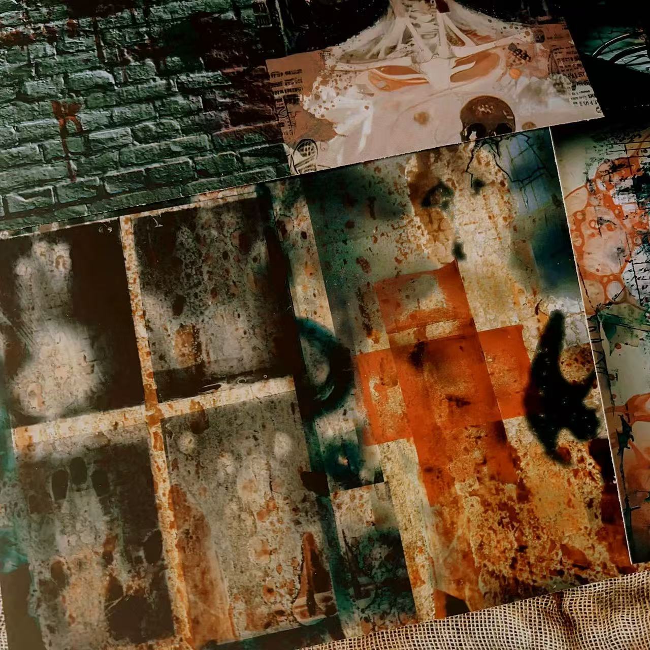 1230 A4 size Dark Crime Scene Style paper 2 pcs – Goodiesforsoul