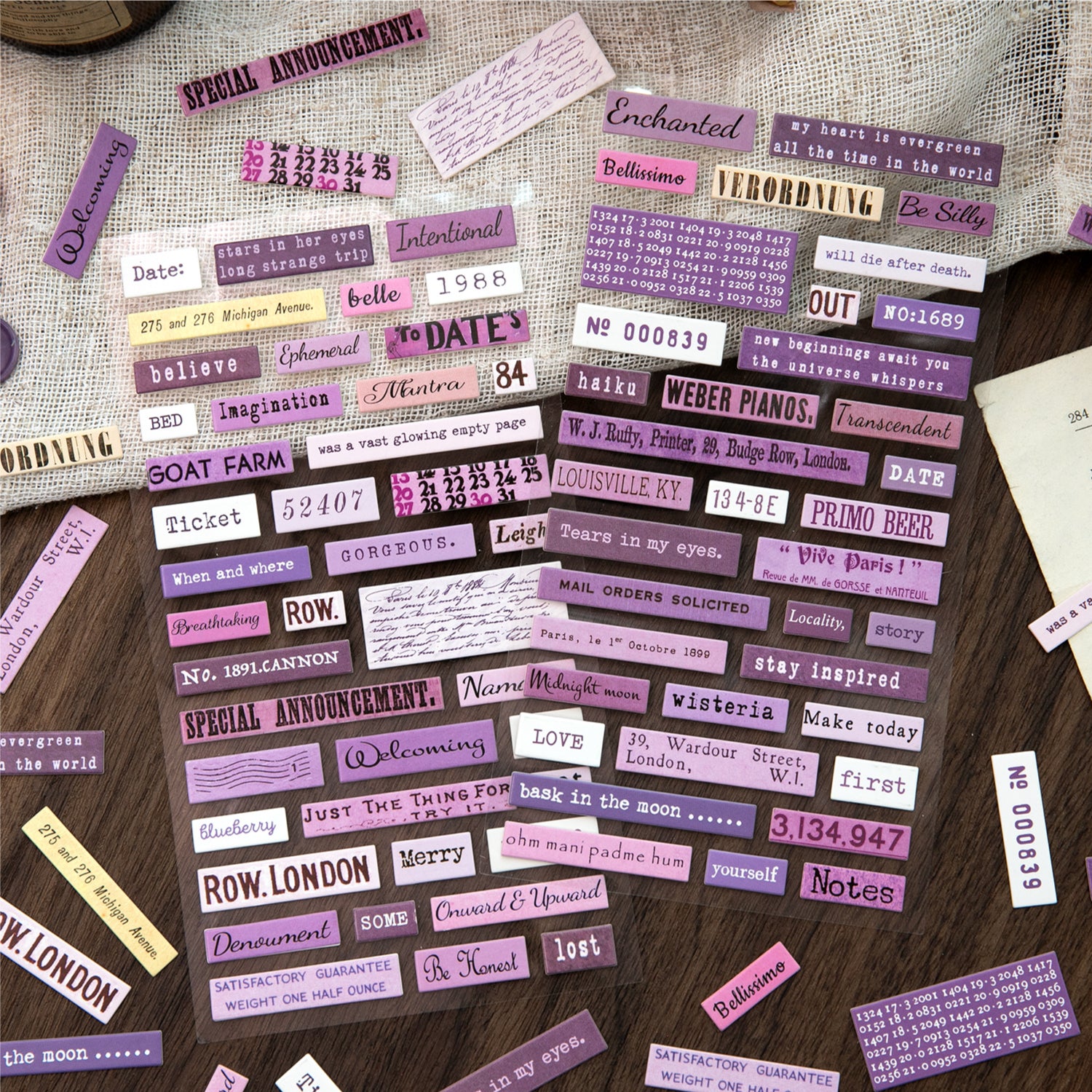 0917 Label cardstock Sticker -2Pcs each pack – Goodiesforsoul